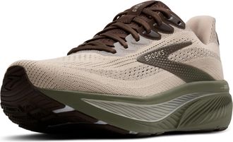 Brooks Mens Ghost 17 Neutral Running Shoe, Chateau Gray/Brown/Olive, 42 EU