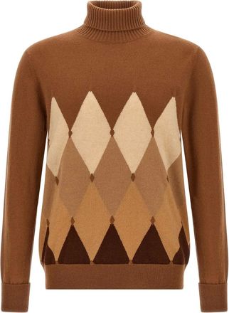 Ballantyne pull à losanges - Marron