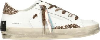 Crime London SK8 Deluxe - Femme - Chaussures - Blanc - Taille: 37 EU