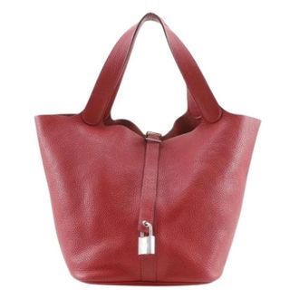 Herm&egrave;s Pre-owned Picotin Lock GM Taurillon Clemence Handtasche - - Pre-owned - Damen - Rot - ONE SIZE