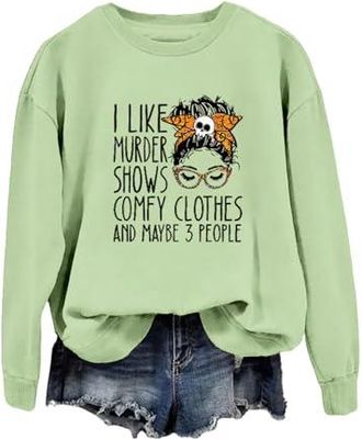 Generic Sweat &agrave; capuche d&eacute;contract&eacute; &agrave; manches longues et col rond pour femme Motif feuille d&eacute;rable canadienne printemps 2026, vert menthe, XXL