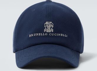 Brunello Cucinelli Casquette en coton à logo
