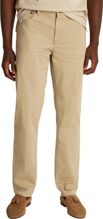Tommy Hilfiger Herren Hose Denton Cotton Satin Straight Leg, Beige (Batique Khaki), 34W/36L