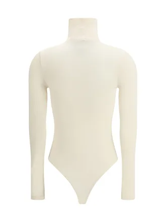 Wolford Womens Colorado Bodysuit Buttercream Cotton; Polyamide; Elastane Top