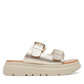 Clara Barson Pantoletten Clara Barson H3T9409-6 Goldfarben