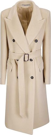 Tagliatore Manteau Au Genou - Blanc