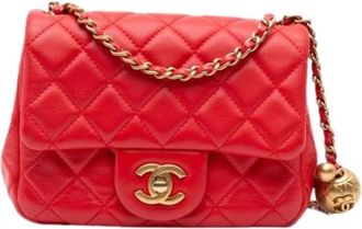 Chanel unisex, Pre-owned, Rouge, Taille: ONE Size Sac bandouli&egrave;re matelass&eacute; vintage Pre-owned