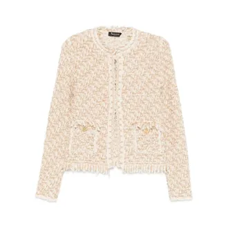 Fabiana Filippi Femme, Vestes, Beige, Taille: 40 FR Manteau Beige avec Poches