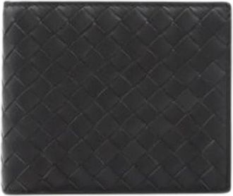 Bottega Veneta Portefeuille bi-pli Intrecciato Pre-owned - Homme - Pre-owned - Noir - Taille: ONE Size