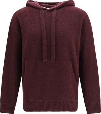 Laneus Kaschmir-Seiden-Kapuzenpullover - - Knitwear - Herren - Lila - XL