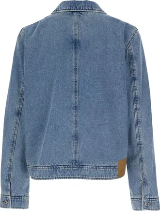 Ami Mens Jacket, Light Blue Denim Coat