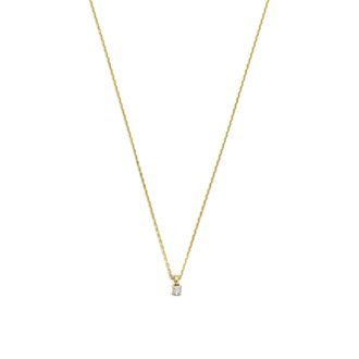 Isabel Bernard Halskette - De la Paix C&eacute;line 14 karat necklace diamond 0.05 - Gr. unisize - in Gold - f&uuml;r Damen