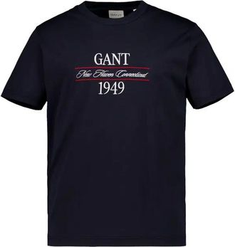 GANT Herren T-Shirts schwarz Baumwolle