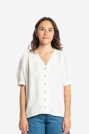 Matona Damen vegan Bluse Day Wei&Atilde;Y