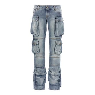 The Attico Essie Cargo Jeans - - Jeans - Damen - Blau - W24