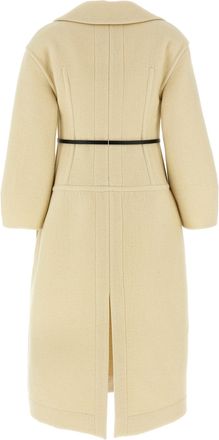 Jil Sander Virgin Wool Felt Coat - Cream