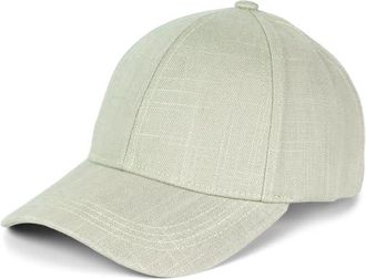 styleBREAKER Casquette de Baseball Unisexe en Lin | Casquette 6 Pans Réglable avec Visière Courbée | Casquette dÉté Respirante avec Boucle Métallique | Légère, Con