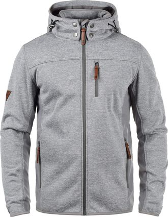 Indicode Grosvenor Herren Softshell Jacke Funktionsjacke Übergangsjacke Mit Kapuze, Größe:XXL, Farbe:Grey Mix (914)