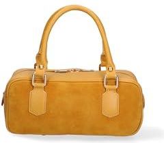 Gave Lux Sac à main pour femme en cuir véritable Made in Italy 27x12x10 cm, Moutarde, Taille unique