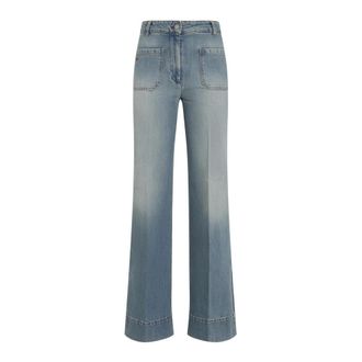 Victoria Beckham Blaue Weite Jeans f&uuml;r Frauen - - Jeans - Damen - Blau - W29