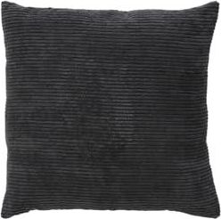 Andiamo Kissen Emy in Cord-Optik - Sofakissen mit Füllung Bezug - Zierkissen Dekokissen Kopfkissen 40 x 40 cm schwarz