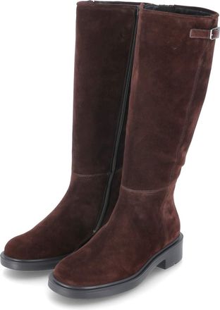 Högl 010194221000 Schaftstiefel Rauleder Damen in braun - Gr. 38,5