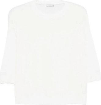 PESERICO Pull Col Rond - Blanc