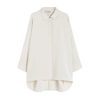 Max Mara Femme, Blouses et Chemises, Blanc, Taille: 36 FR Odeon Shirt