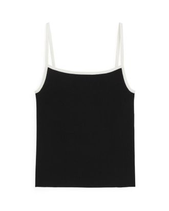 Arket Strick-Trägertop -Schwarz