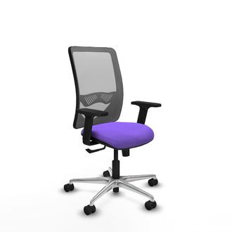 Piqueras y Crespo Stuhl mit R&uuml;ckenlehne Zulema mit 2D-Armlehnen, h&ouml;henverstellbare Lendenwirbelst&uuml;tze, ausgestattet mit 3 Positionen und Schneideschaum. Mit Rollen von 