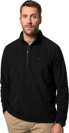 JP1880 Jay-PI Jay-PI Fleecetroyer, Bauchfit, Outdoor, Zippkragen, bis 7 XL schwarz XXL 834044100-XXL