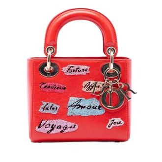 Dior Sac &agrave; main Pre-owned Lady - Femme - Pre-owned - Rouge - Taille: ONE Size