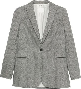 Circolo 1901 blazer à simple boutonnage - Gris