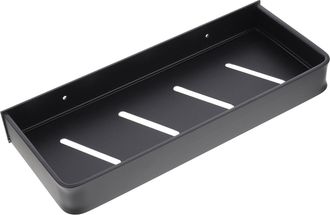 SOLUSTRE Nagelfreies Badezimmer wandregal Schwarz Wandhängendes Aufbewahrungsregal für Bad und Küche Einfach zu Montierendes Multifunktionales Badezimmerablage