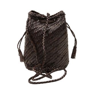 Dragon Diffusion Femme, Sacs, Brun, Taille: ONE Size PomPom Double Bucket Bag