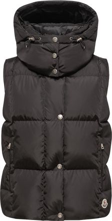 Moncler Moncler Doudoune Sans Manches Macareux, Femme, Noir, Taille: 00