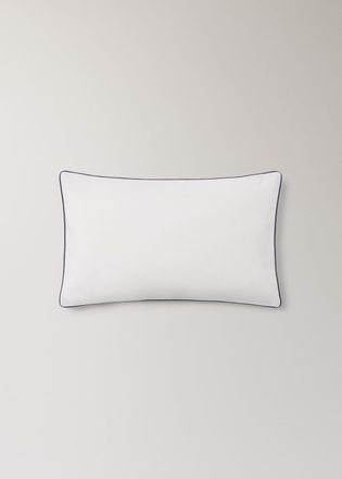 Mango Taie doreiller berceau percale de coton r&eacute;versible liser&eacute; en contraste 30 x 50 cm bleu ciel - Home - 30x50cm - MANGO HOME