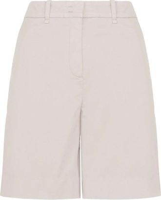 Bomboogie Femme, Shorts, Beige, Taille: 42 FR Cotton satin bermuda shorts