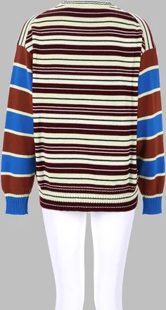Paul Smith Striped Lambswool-Cotton Sweater - Multicolor