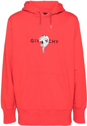 Givenchy Hoodie mit Tiger-Print - Rot