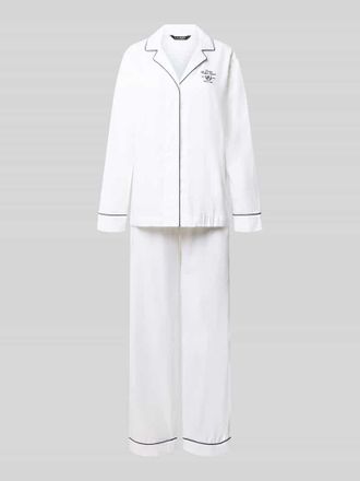 Lauren Ralph Lauren Slim Fit Pyjama-Set aus reiner Baumwolle