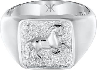 Kuzzoi Chevalière pour homme en argent sterling 925 style chunky - Argenté