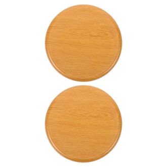 Lurrose 2er-Set Ersatzsitzfl&auml;chen f&uuml;r Barhocker: Runde Holzsitzfl&auml;chen - 30 cm (12 Zoll) Ersatzpolster f&uuml;r - und Barst&uuml;hle - Zubeh&ouml;r f&uuml;r Holzm&ouml;bel