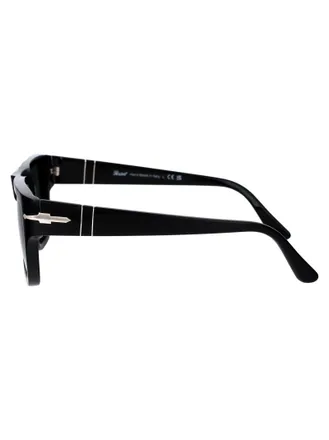 Persol 0PO3348S Green Lens Sunglasses - Black