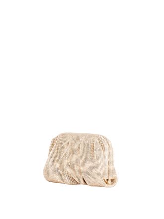 Benedetta Bruzziches Womens Clutch Venus La Petite Gold Aluminium Mesh Bags