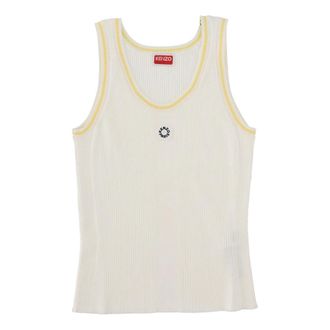 Kenzo Rundhals-Shirt mit Applikations-Logo - - Tops - Damen - Wei&szlig; - M