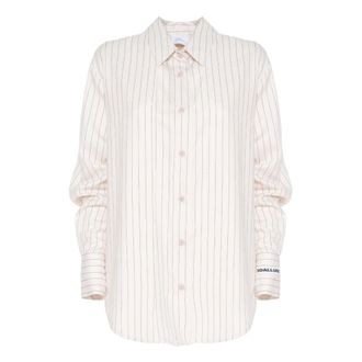 SoAllure Femme, Blouses et Chemises, Beige, Taille: 44 FR Chemise Classique &agrave; Rayures