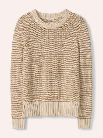 Walbusch Strickpullover Damen Pullover mit dezentem Streifen Stehkragen Langarm Weicher Baumwollmix, pflegeleicht, welliges Saumdetail, Patentstrick