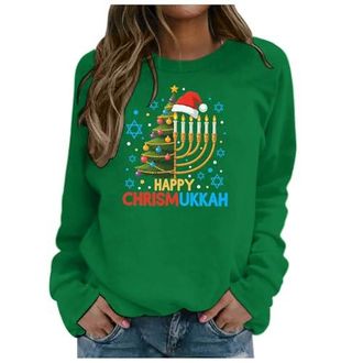 Generic 2026 Printemps L&eacute;ger Col Ras du Cou Sweat-shirt &agrave; Manches Longues D&eacute;contract&eacute; Pull Haut Doux Thermique Loungewear pour Automne Hiver Saison Confortabl