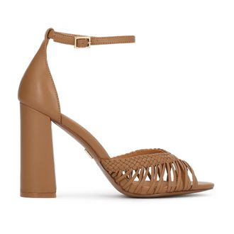 Kazar Kazar Hellbraune Sandalen mit breitem Absatz - - Shoes - Damen - Braun - 37 EU